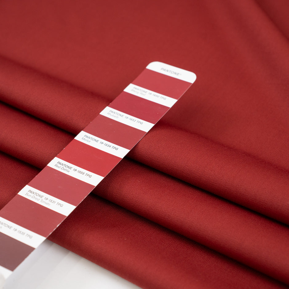 Soft Red Wool Gabardine – EVA re-source