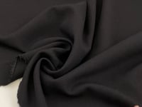 Black Elasticized Wool Cady – EVA re-source