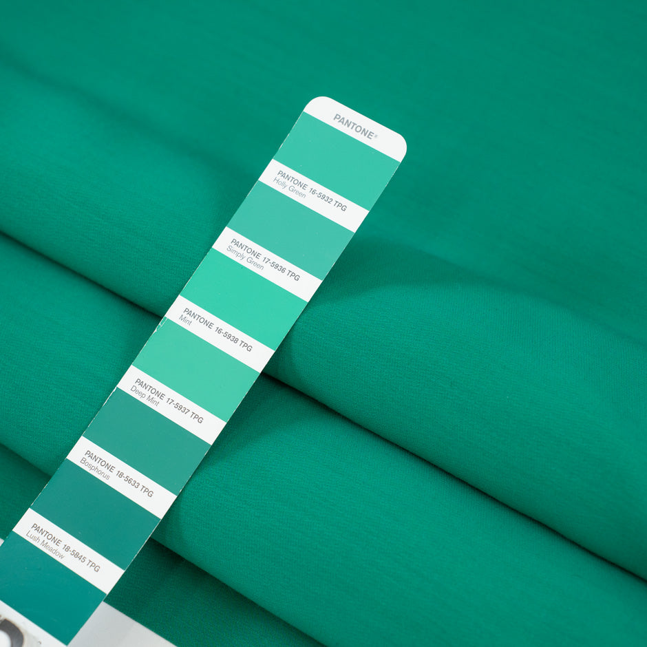 Wool And Silk Heavy Green Fabric – EVA re-source